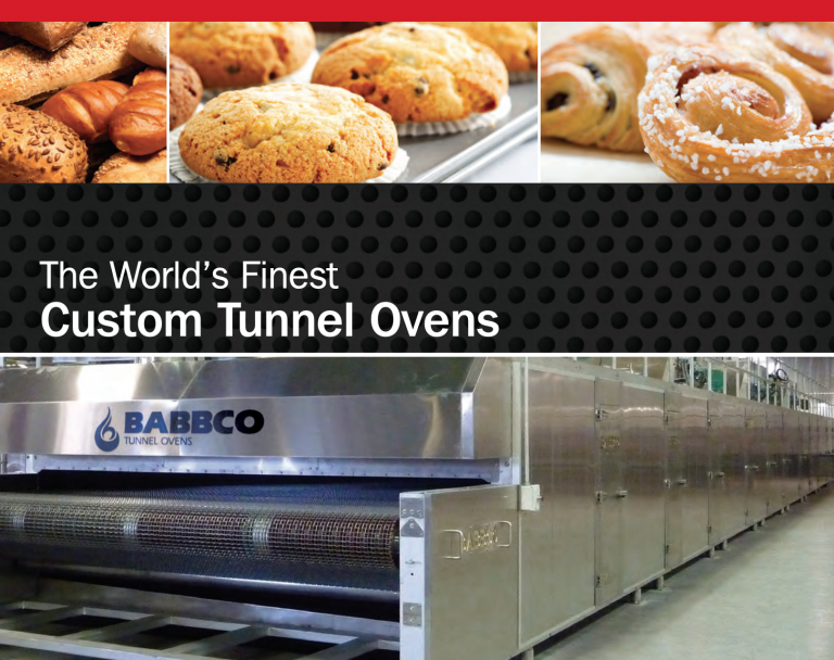 Brochure - BABBCO Tunnel Ovens